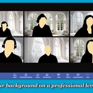 Virtual Video Call Background | Luxury White Windows | Image for Zoom ...