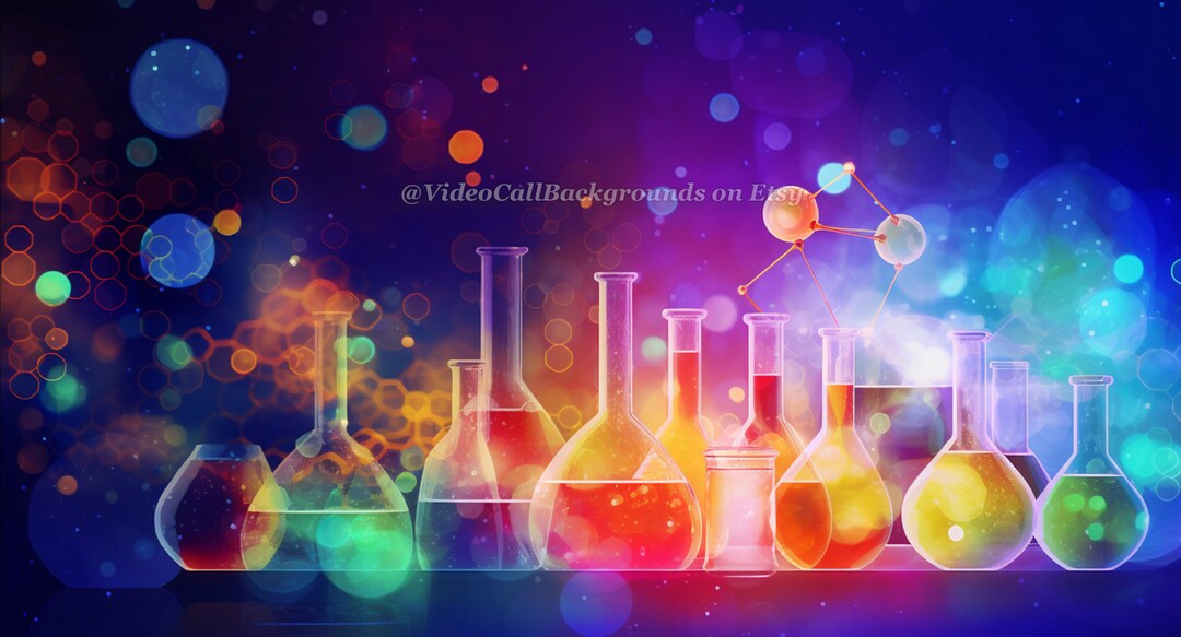 Virtual Video Call Background | Colorful Science Background | Image for ...
