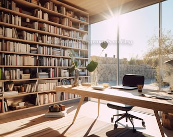 Virtual Video Call Background Professional Black Shelf Image for Zoom ...