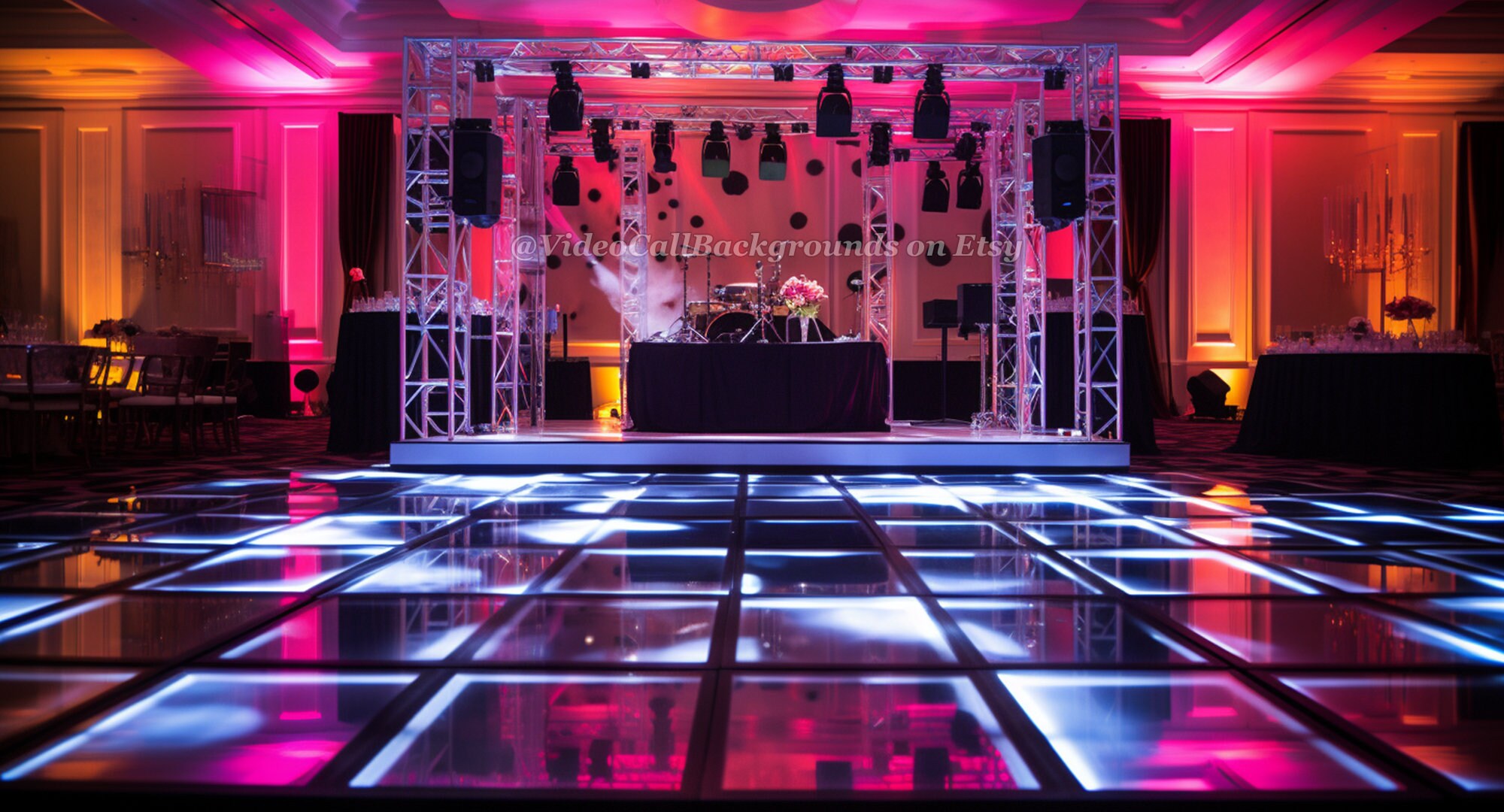 Virtual Video Call Background | Dance Floor | Image for Zoom, Video ...