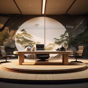 Virtual Video Call Background | Zen Offices | Image for Zoom, Video ...