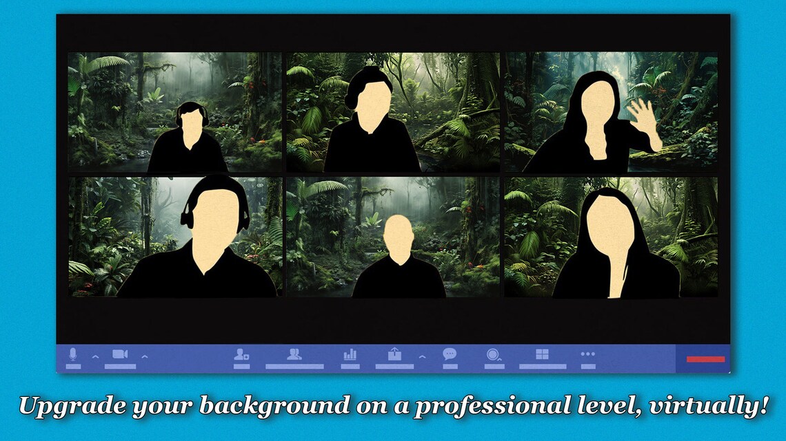 Virtual Video Call Background | Rainforest | Image for Zoom, Video ...