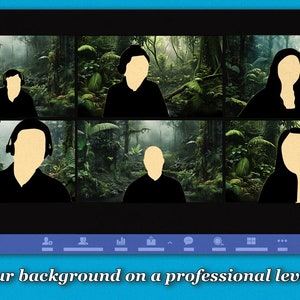 Virtual Video Call Background | Rainforest | Image for Zoom, Video ...