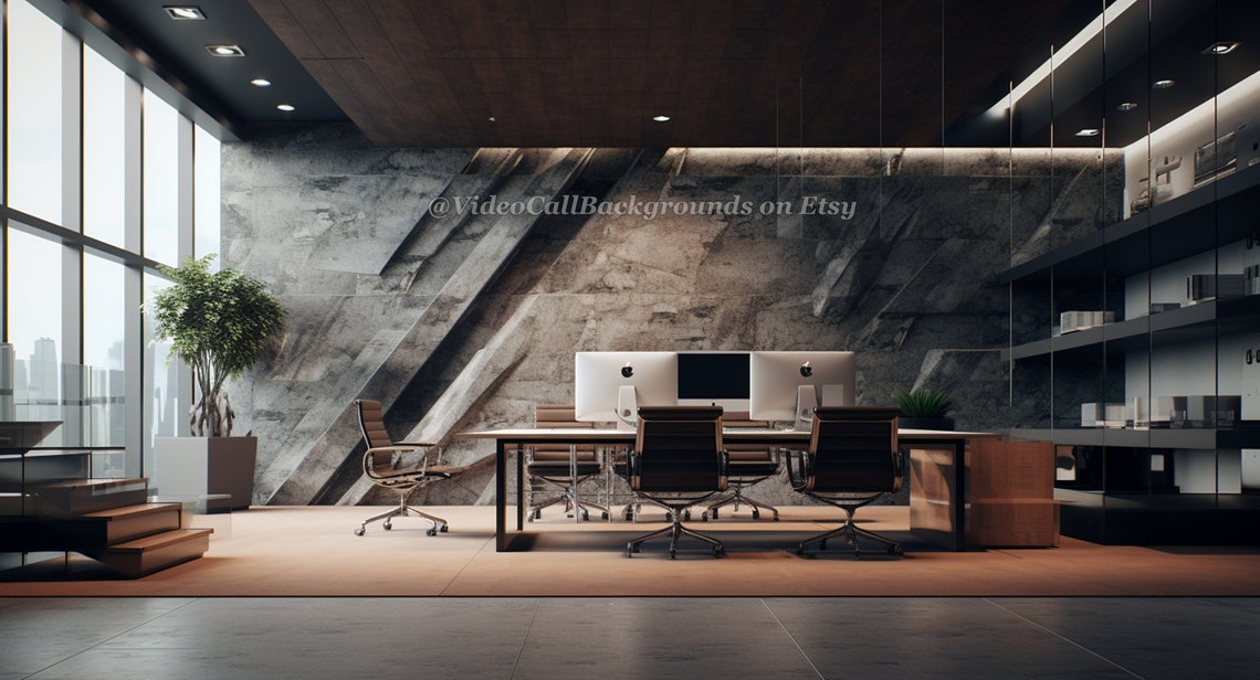 Virtual Video Call Background | Modern Corporate Office | Image for ...
