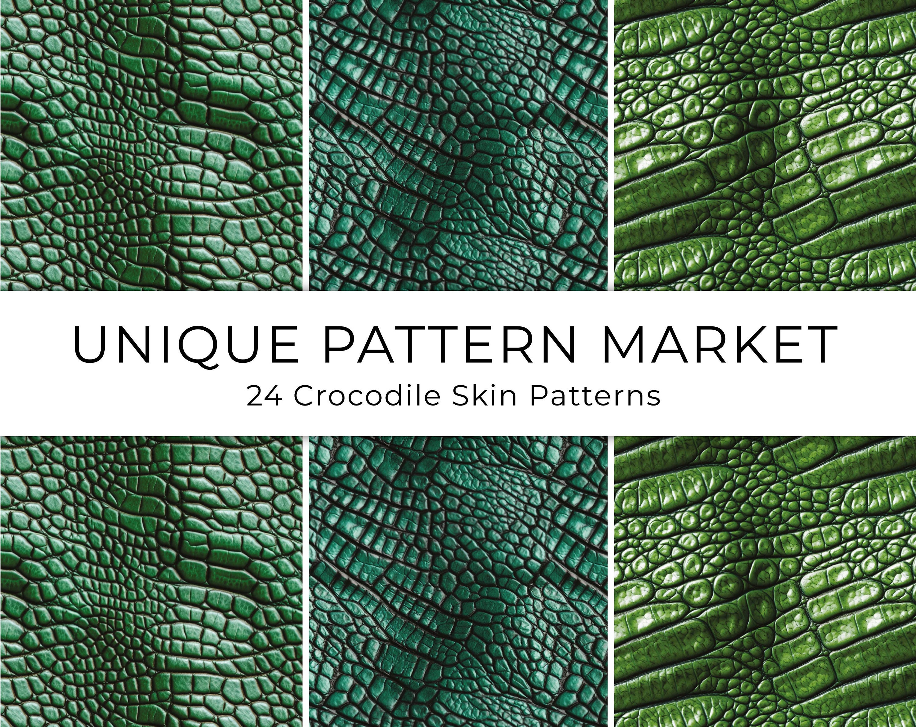 Luxescale: 24 Exquisite Crocodile Skin Texture Patterns for Design ...