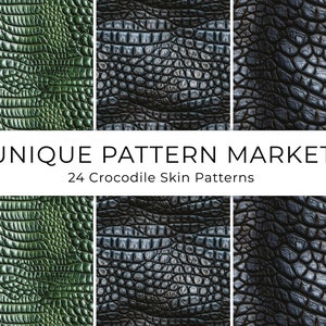 Luxescale: 24 Exquisite Crocodile Skin Texture Patterns for Design ...