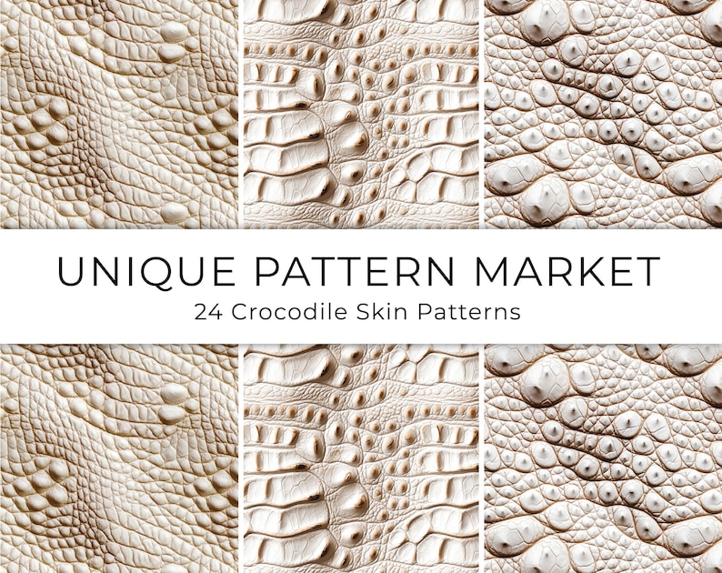 Luxescale: 24 Exquisite Crocodile Skin Texture Patterns for Design ...