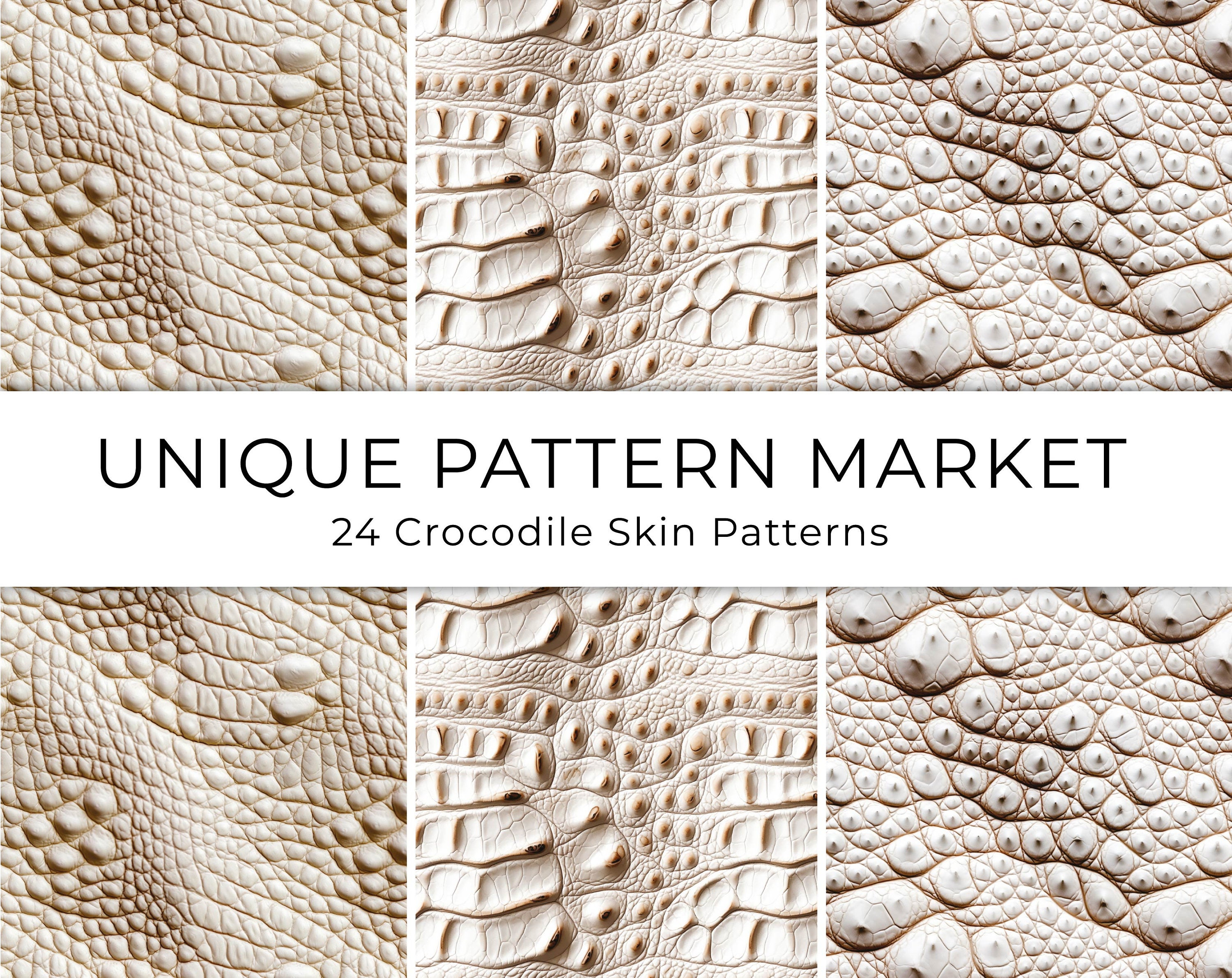Luxescale: 24 Exquisite Crocodile Skin Texture Patterns for Design ...