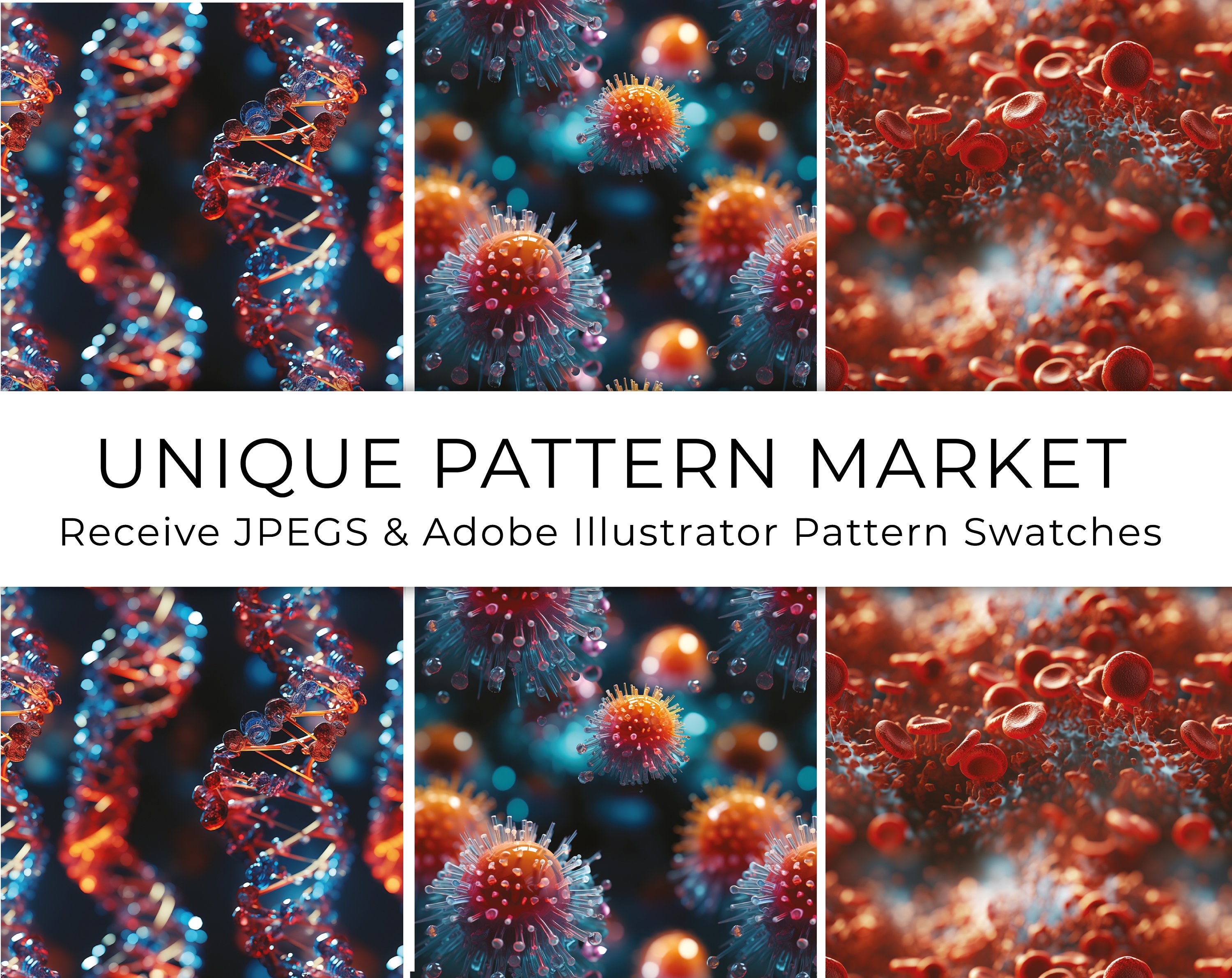 Microbevisions: 24 Immersive 3D Microbiology Pattern Pack for ...