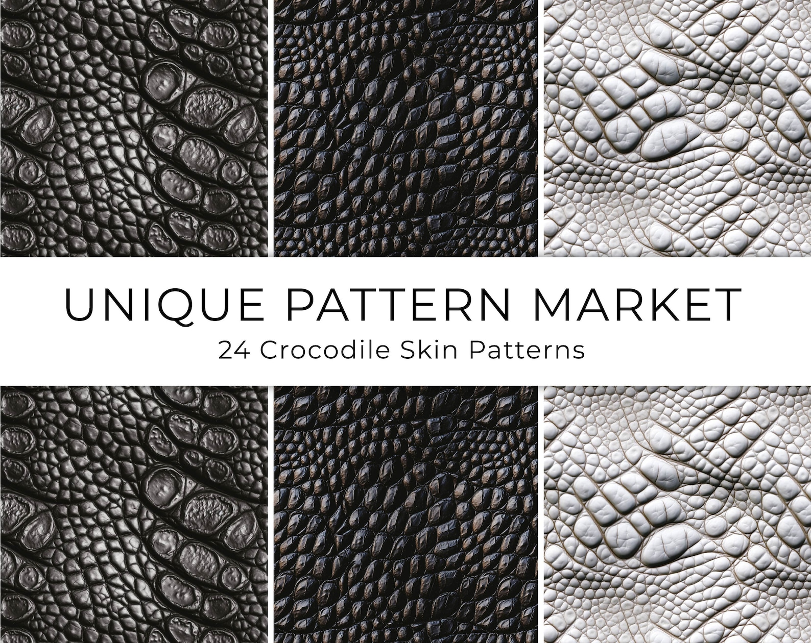 Luxescale: 24 Exquisite Crocodile Skin Texture Patterns for Design ...