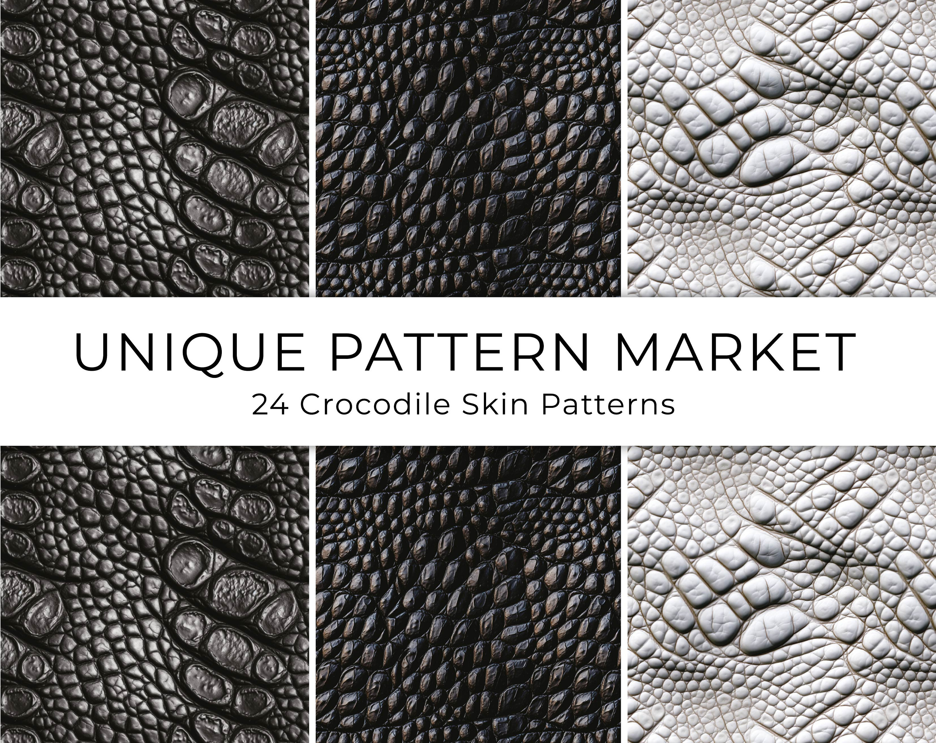 Luxescale: 24 Exquisite Crocodile Skin Texture Patterns for Design ...