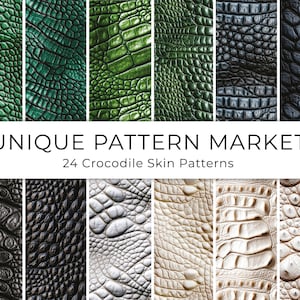 Luxescale: 24 Exquisite Crocodile Skin Texture Patterns for Design ...