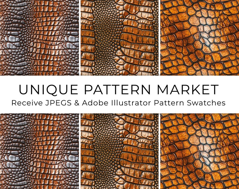 Luxescale: 24 Exquisite Crocodile Skin Texture Patterns for Design ...