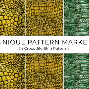 Luxescale: 24 Exquisite Crocodile Skin Texture Patterns for Design ...