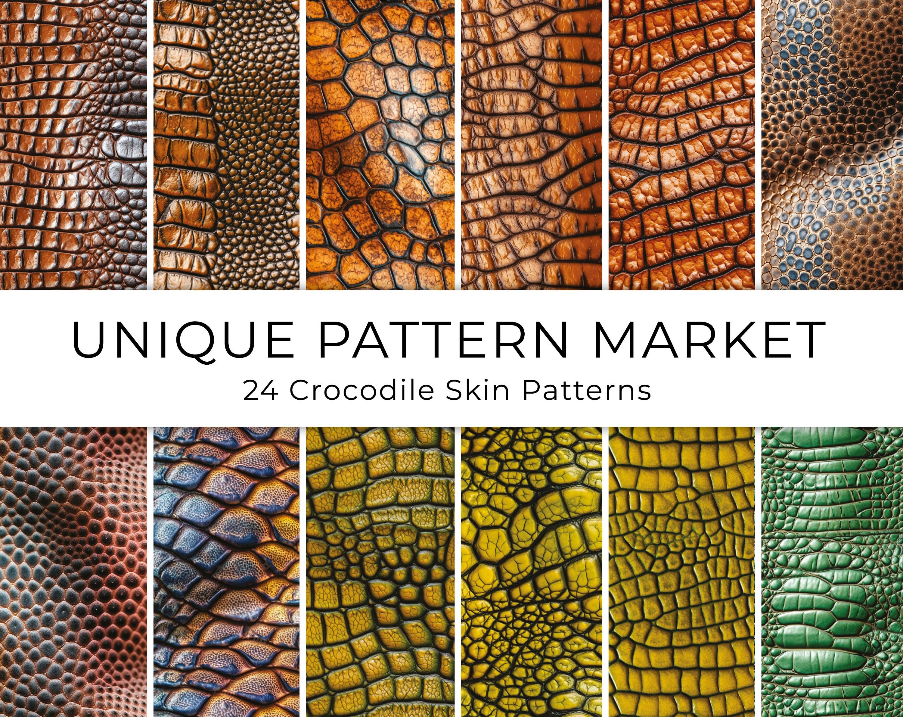 Luxescale: 24 Exquisite Crocodile Skin Texture Patterns for Design ...