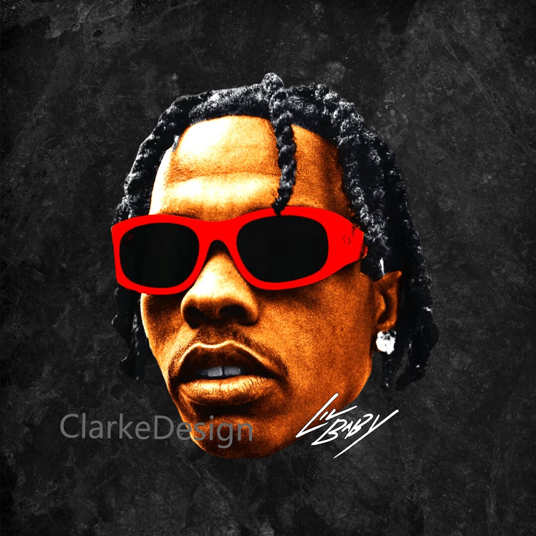 Lil Baby PNG Ready to Print, Printable Design, Hip-hop Artist 90s ...