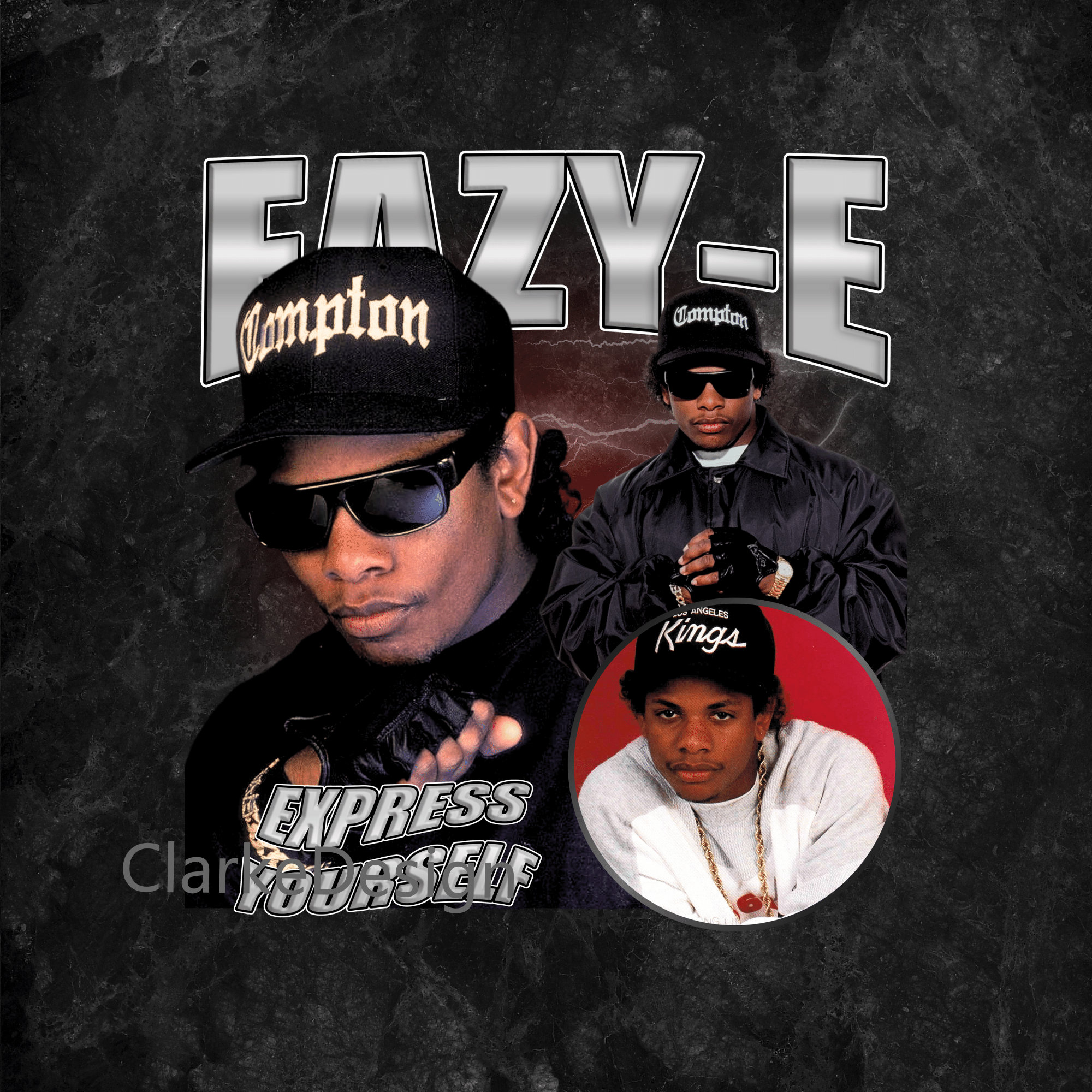 Eazy E Shirt Design Png Digital File 4500x5100 Px Retro 90s Vintage