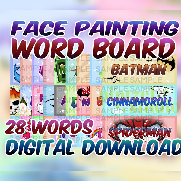 Face Painting Menu - Etsy