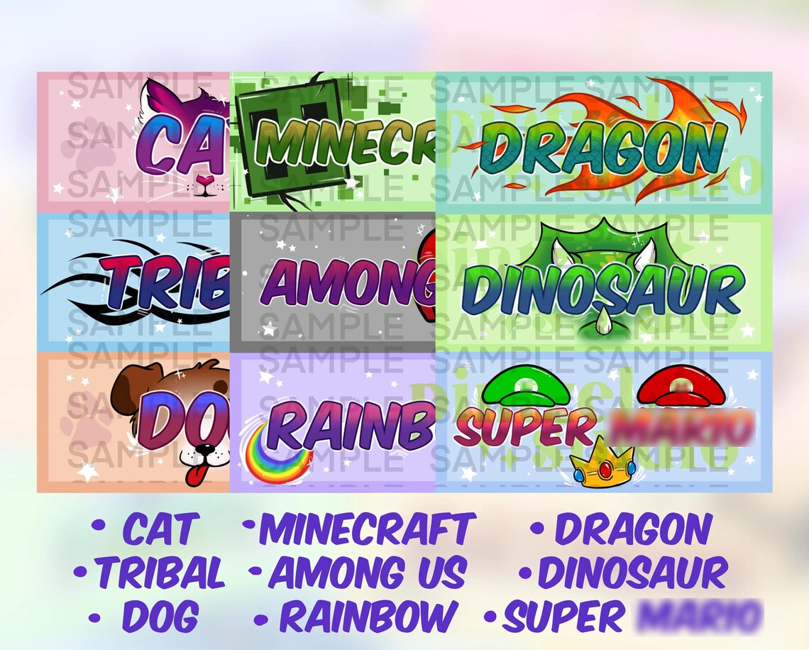 Face Painting Word Board Menu #1 — 28 Designs (digital Download) - Etsy