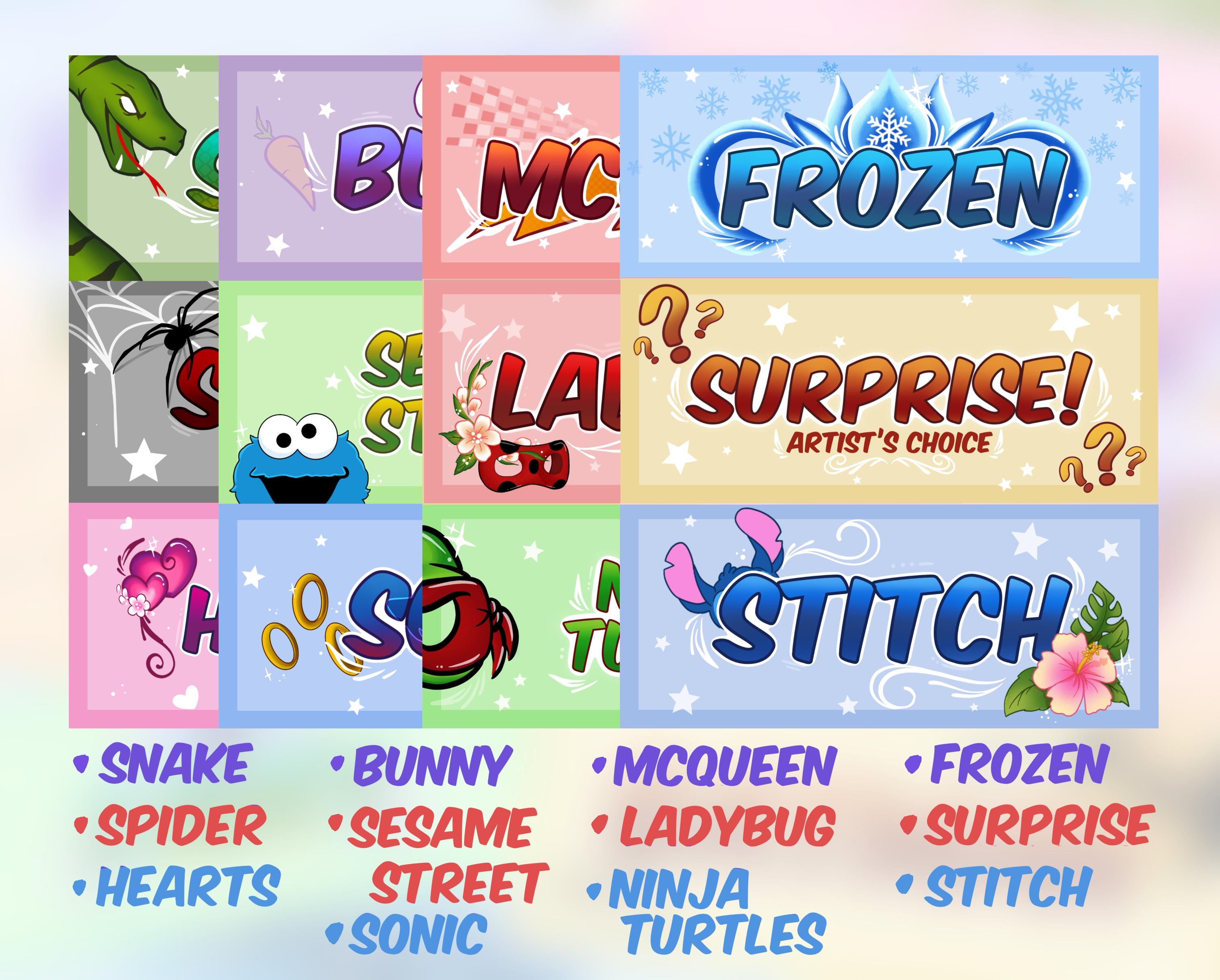 Face Painting Word Board Menu #2: 30 Designs (digital Download) - Etsy