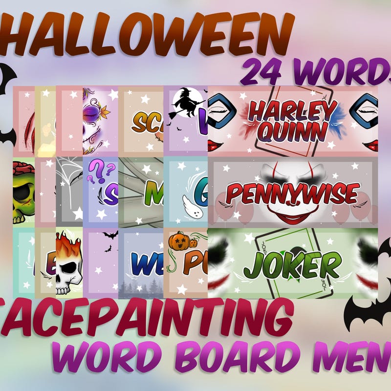 Cute Halloween Face Painting - Etsy