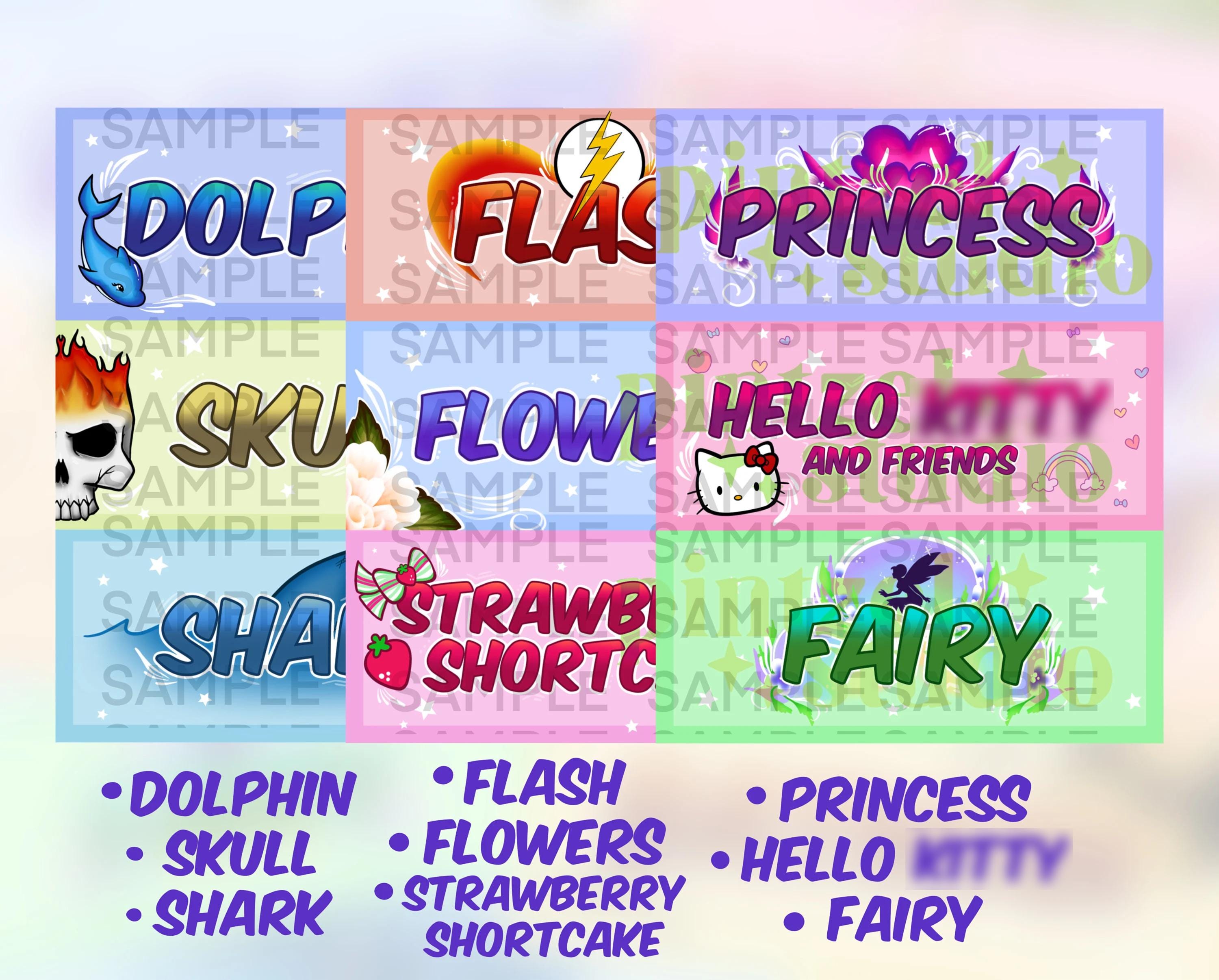 Face Painting Word Board Menu #1 — 28 Designs (digital Download) - Etsy
