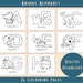 26 Animal Alphabet Coloring Pages for Kids, Alphabet Coloring Page ...
