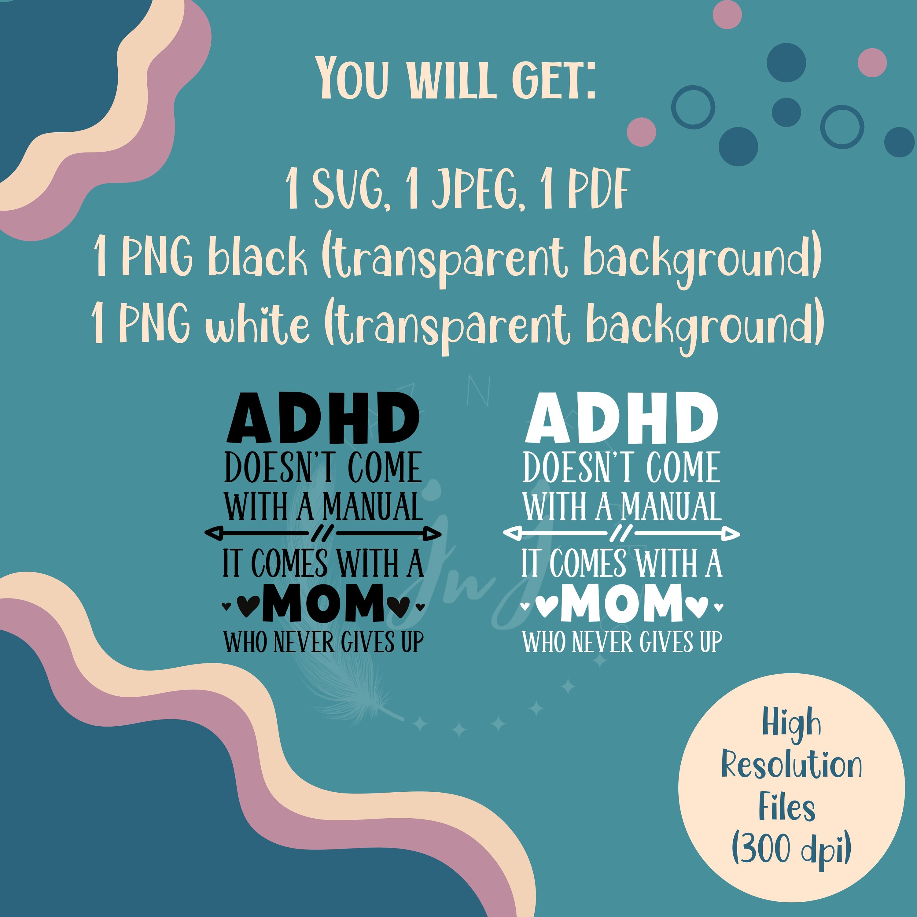 ADHD Mom Shirt Svg and Png, ADHD Awareness, Adhd Shirt, Cool Adhd Shirt ...