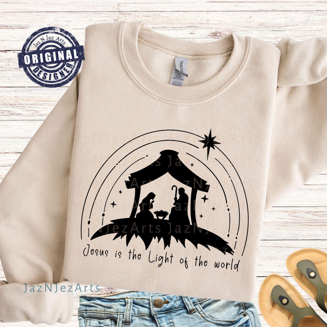 Jesus Light of the World PNG Jesus Nativity Svg Christian Christmas Svg ...