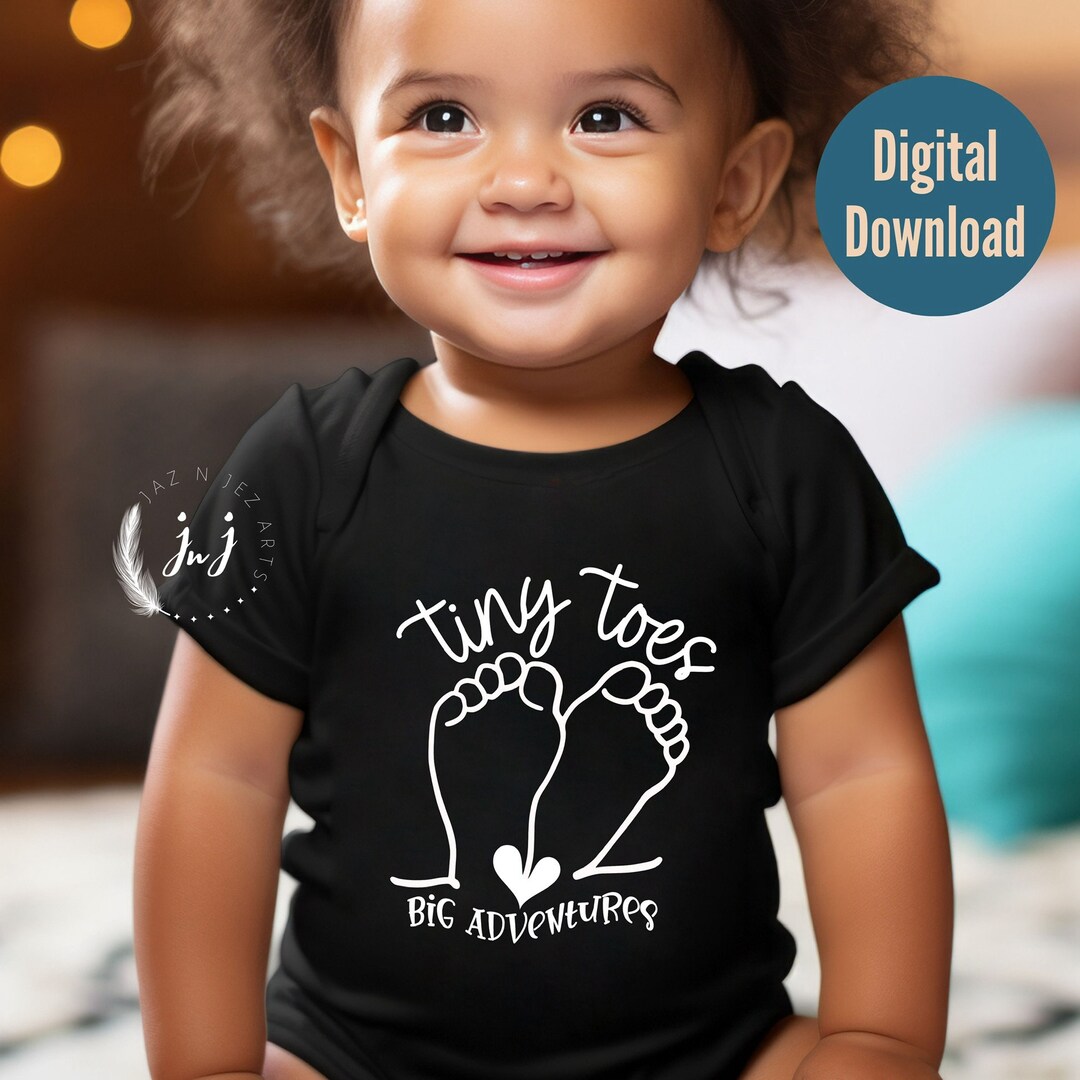 Tiny Toes Cute Baby Svg Png Newborn SVG Baby Quote Svg Cute Baby Body ...