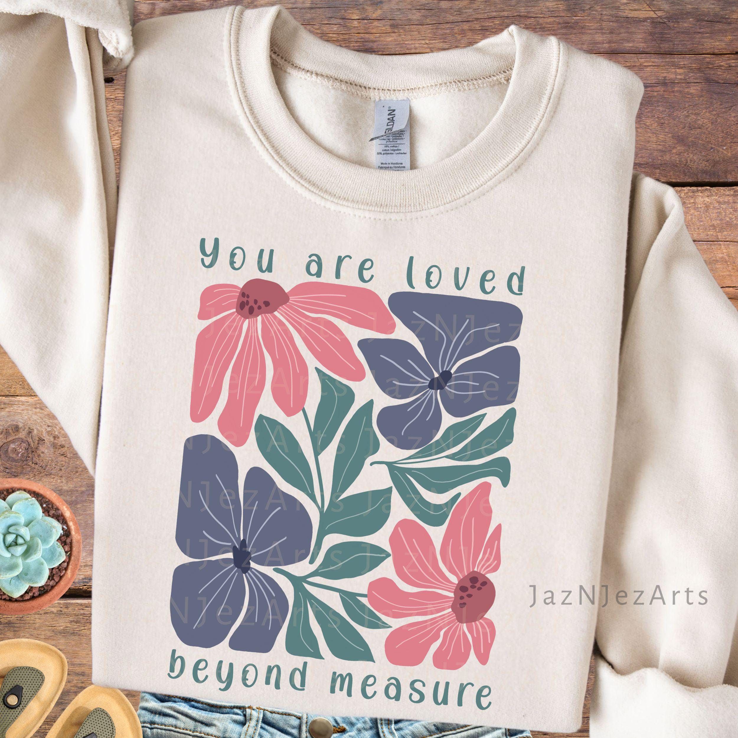 You Are Loved Christian Boho Png Groovy Distressed Retro Flower Svg Png ...