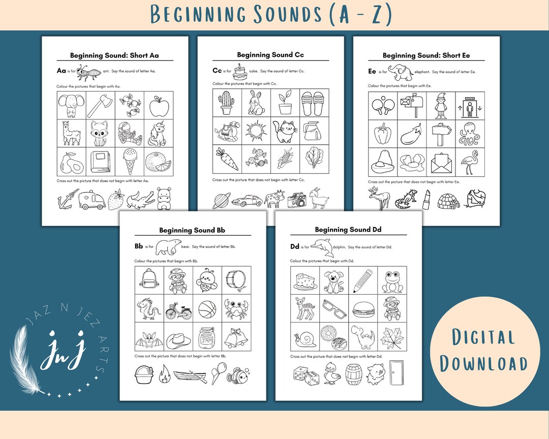 Beginning Sound Preschool Worksheets, Reading Worksheets for Kids ...