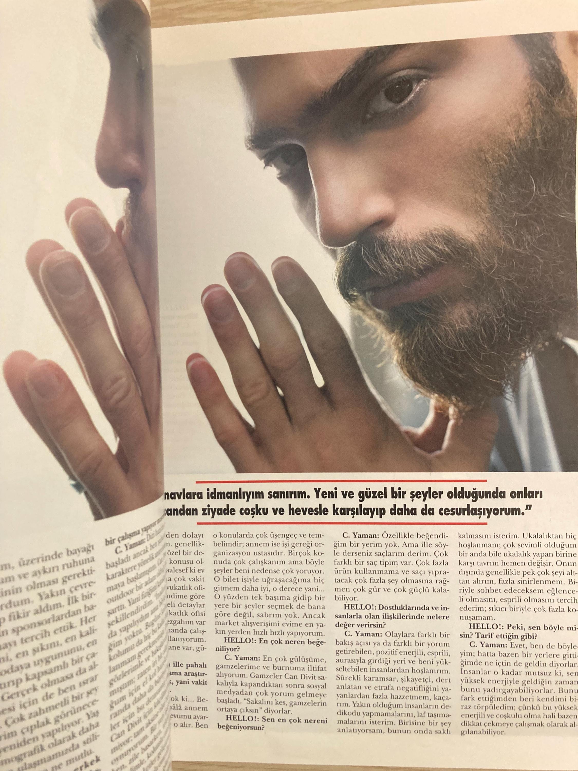 Hello Magazine Turkey 2018 Can Yaman / Fast Shipping Worldwide - Etsy