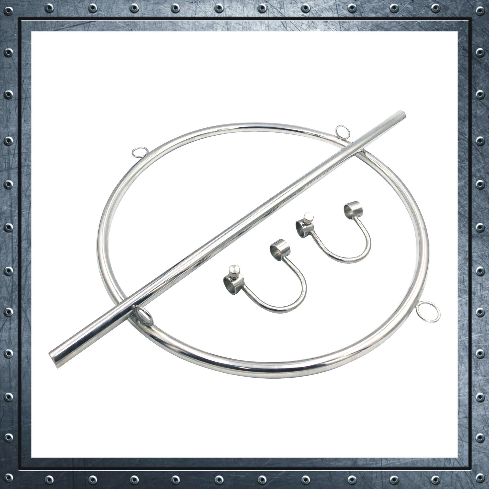 BDSM Stainless Steel Body Restraint Circle, Waist and Hip Restraint ...