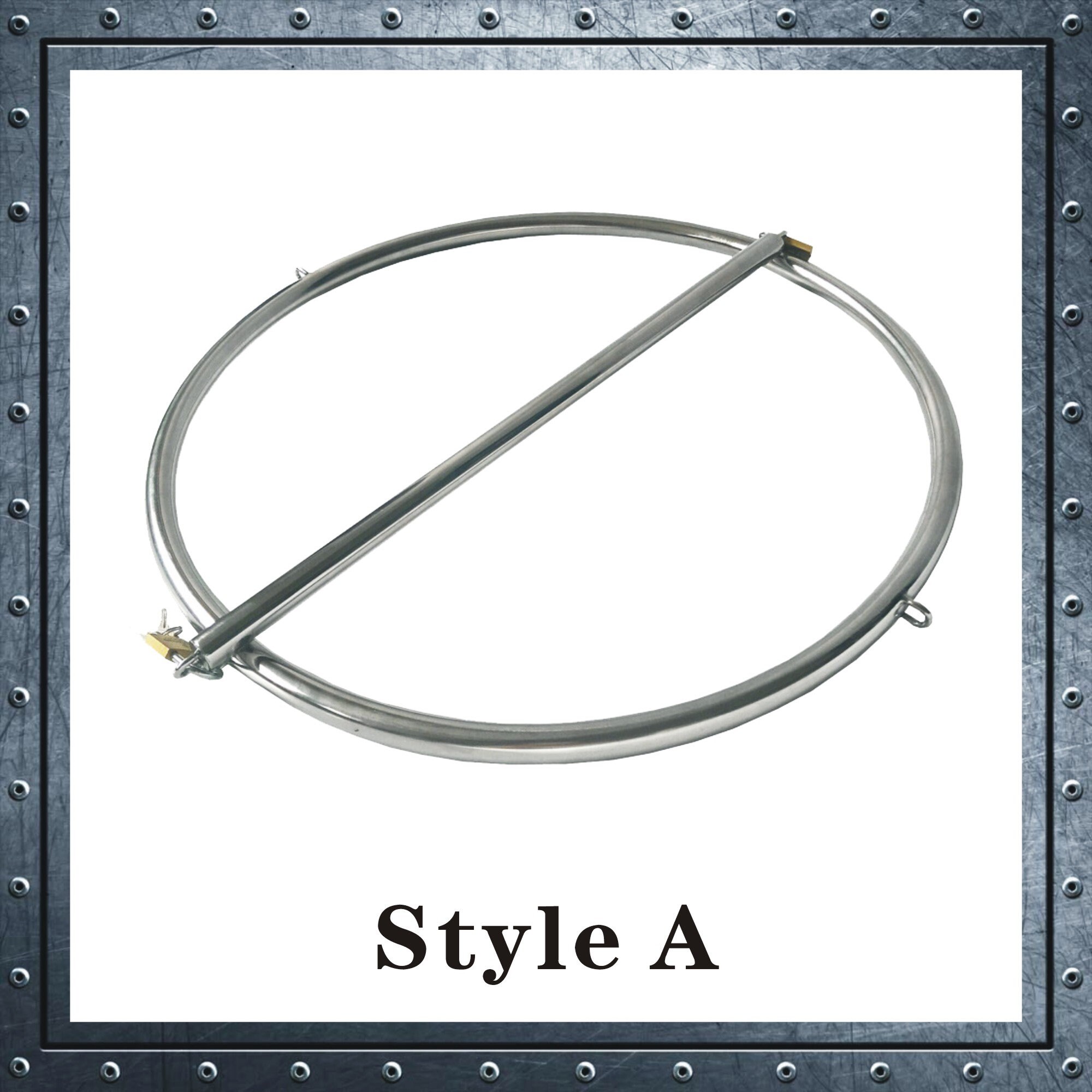 BDSM Stainless Steel Body Restraint Circle, Waist and Hip Restraint ...