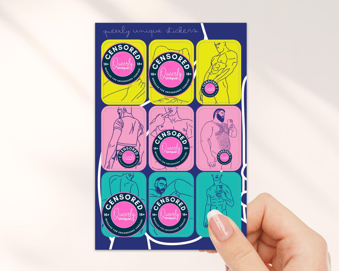 Gay Stickers Sheet, Cute Queer Sticker, Waterbottle Gay Sticker, Gay ...