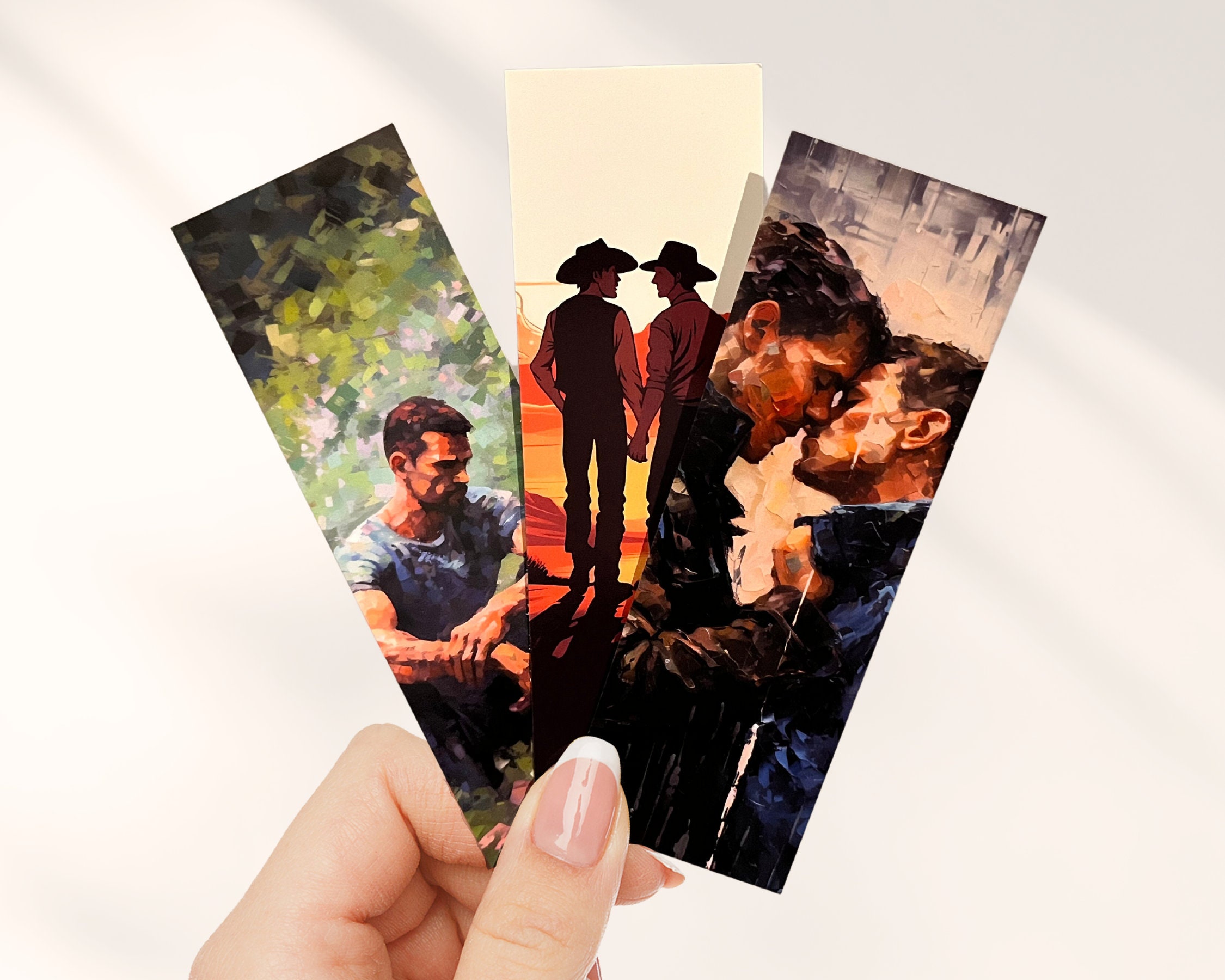 Gay Art Bookmarks Gay Couple Print Gift Gay Painting Gay - Etsy