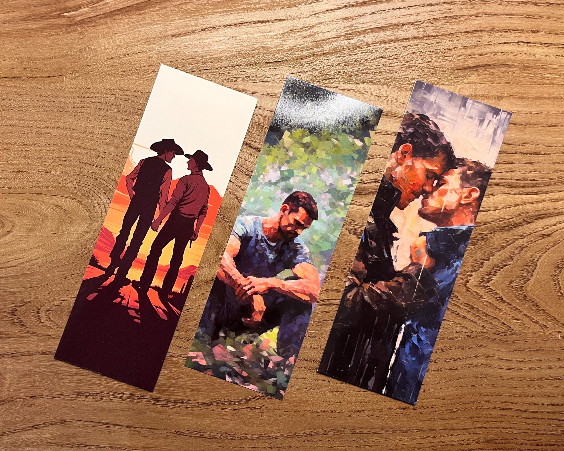 Gay Art Bookmarks Gay Couple Print Gift Gay Painting Gay - Etsy