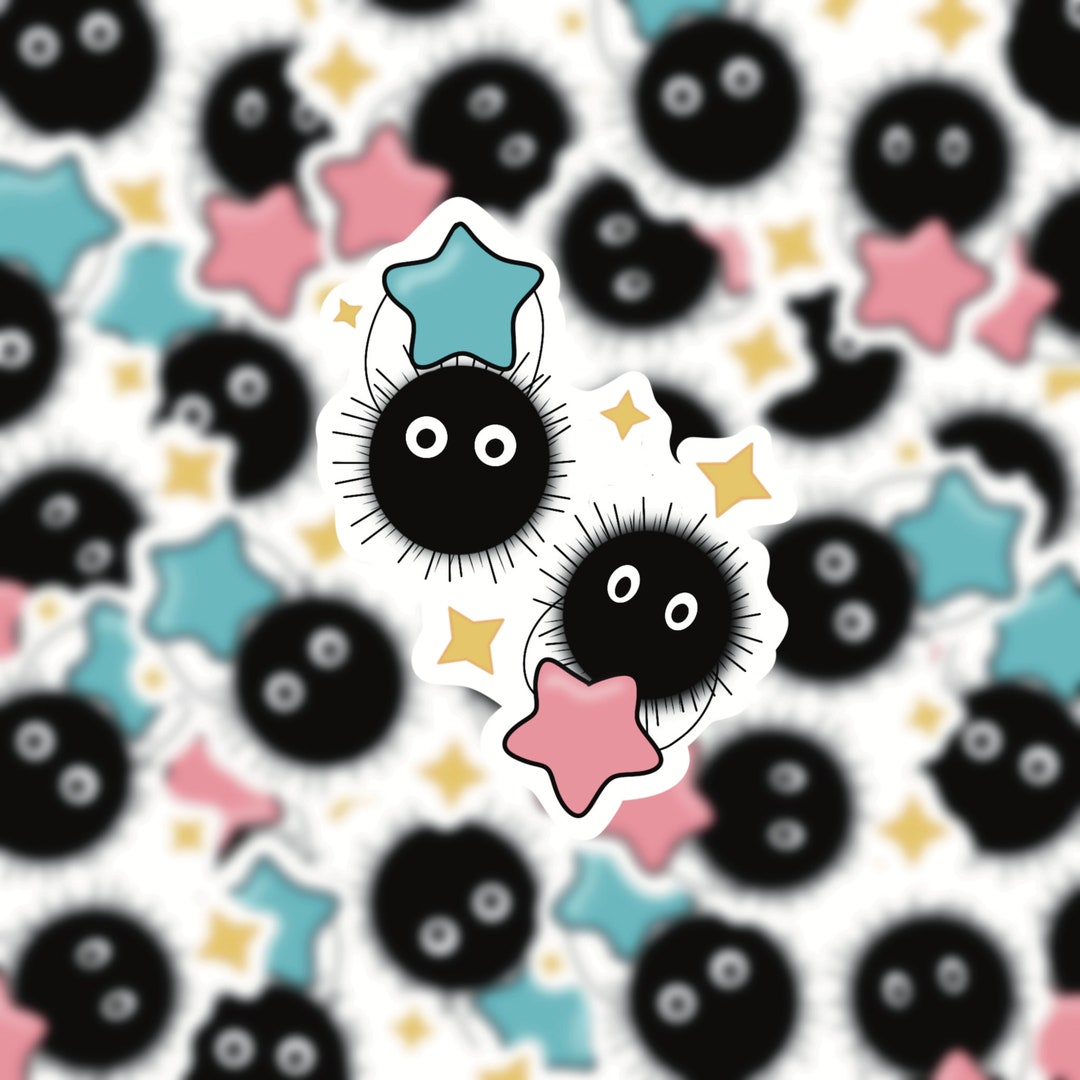 Soot Sprites Sticker Anime Creature Sticker Soot Goblin Sticker - Etsy