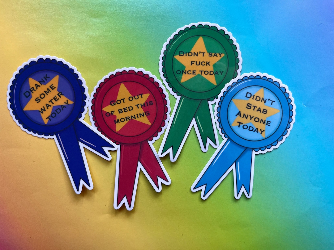 Achievement Badges Sticker Bundle Accomplishment Stickers - Etsy