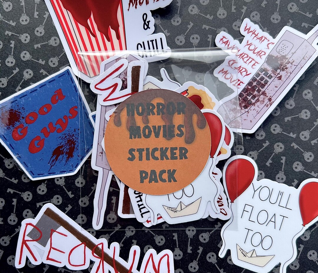 Horror Movies Sticker Pack | Halloween Sticker Pack | Scary Movies ...