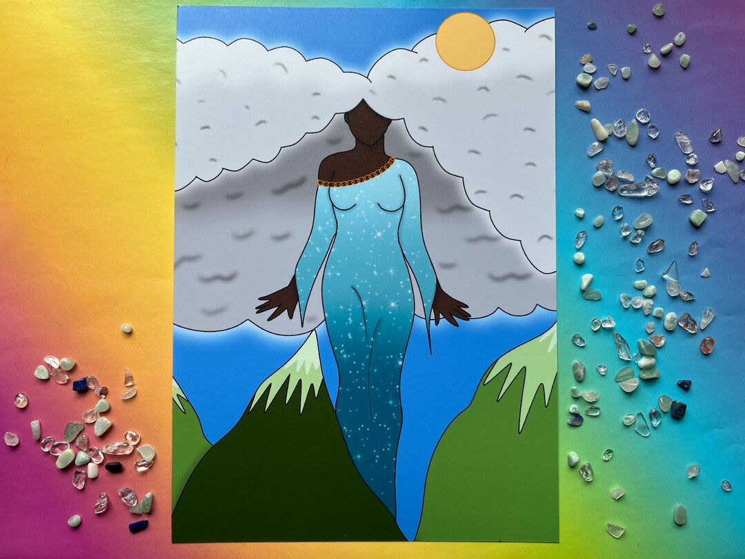 Cloud Goddess Art Print Wall Art Print Art Decor - Etsy