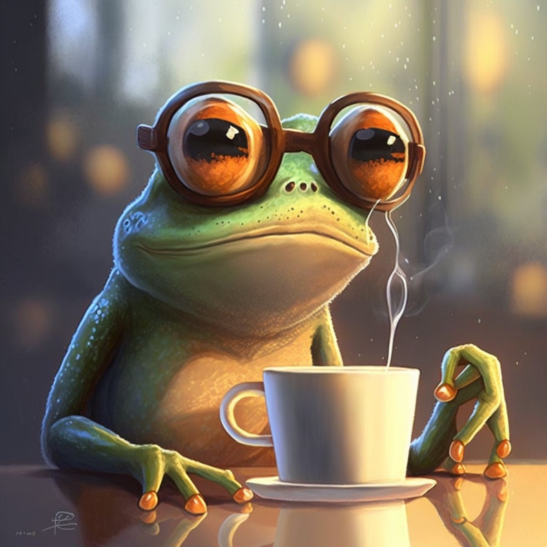 Coffee Frog - Etsy