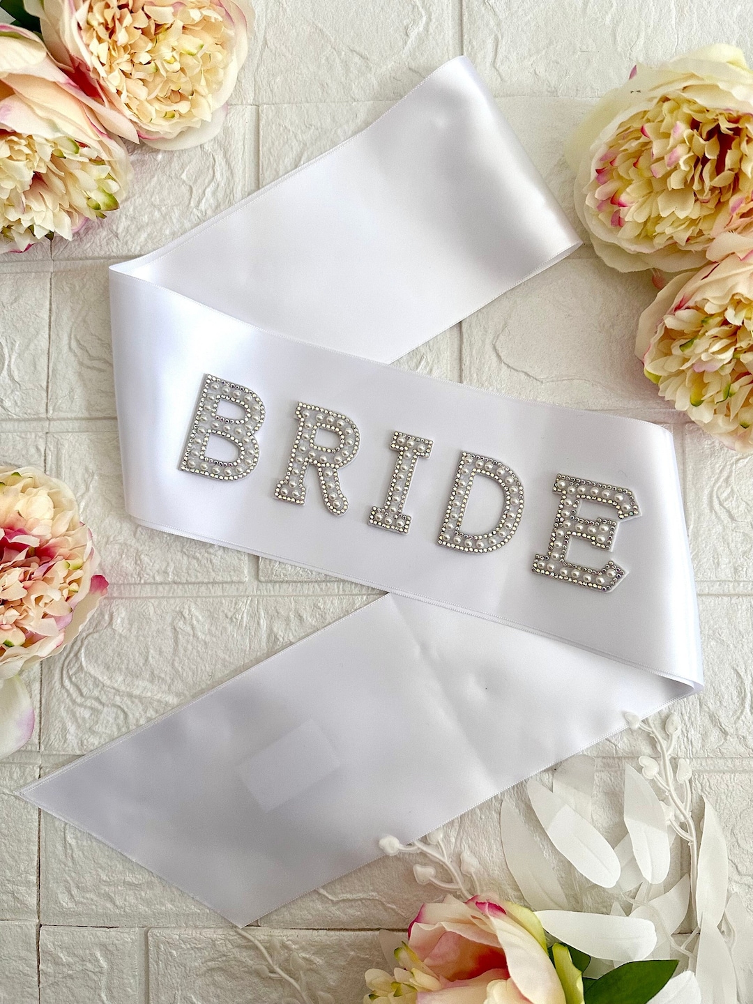 Embellished Bride Sash | Bride Sash | Hen Do Bride | Personalised Gift ...