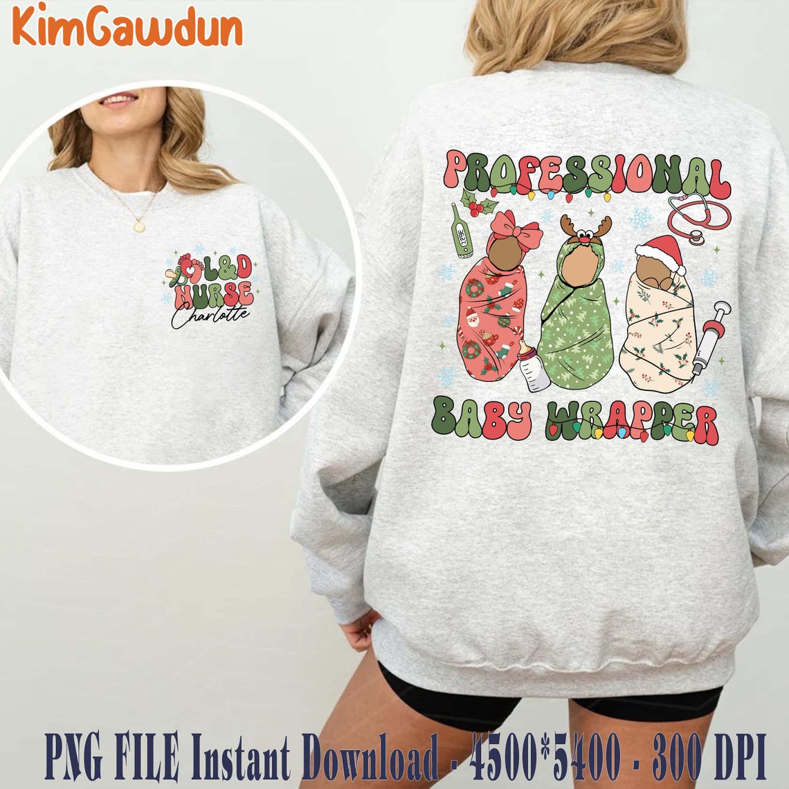 10++ Labor and Delivery PNG Bundle, Nurse Christmas PNG Bundle ...