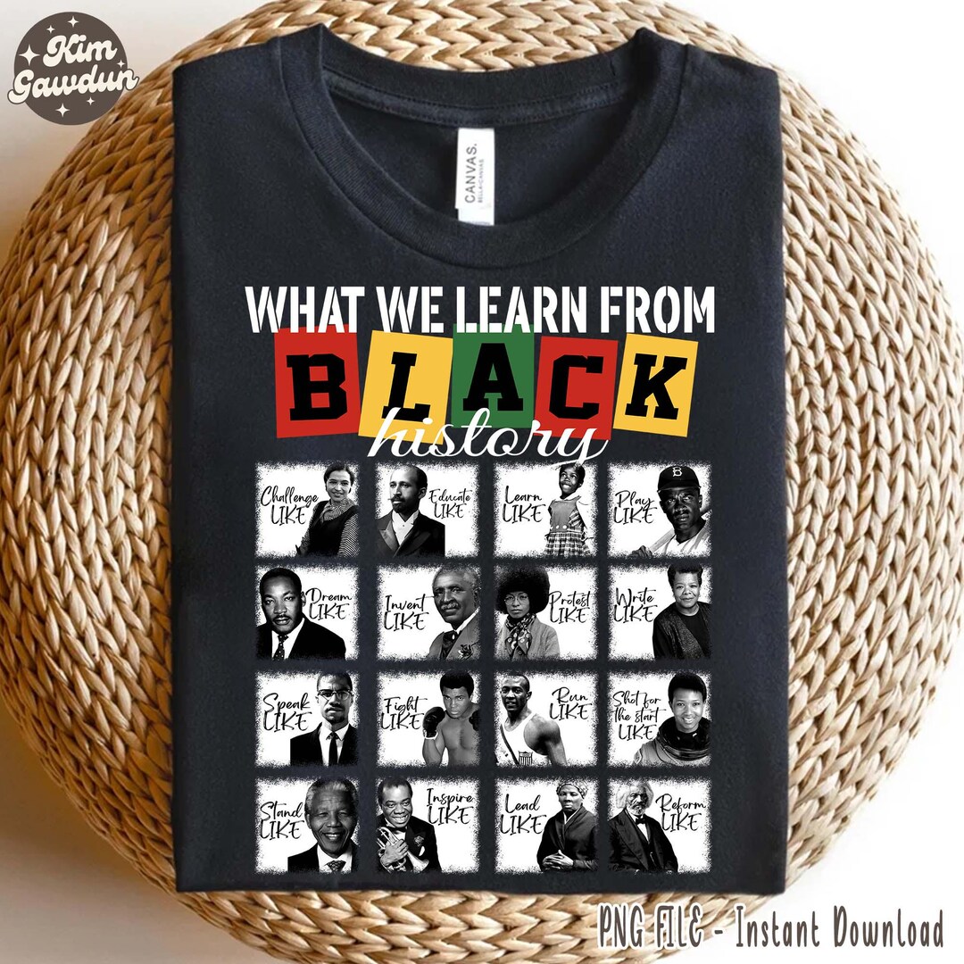What We Learn From Black History Png, Dream Like Martin Png, Black ...