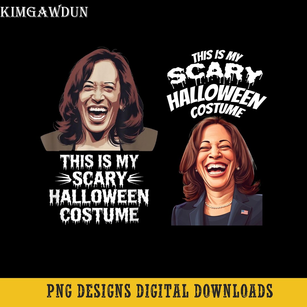 Funny Kamala Harris Scary Halloween Gag President Costume Png, Kamala ...
