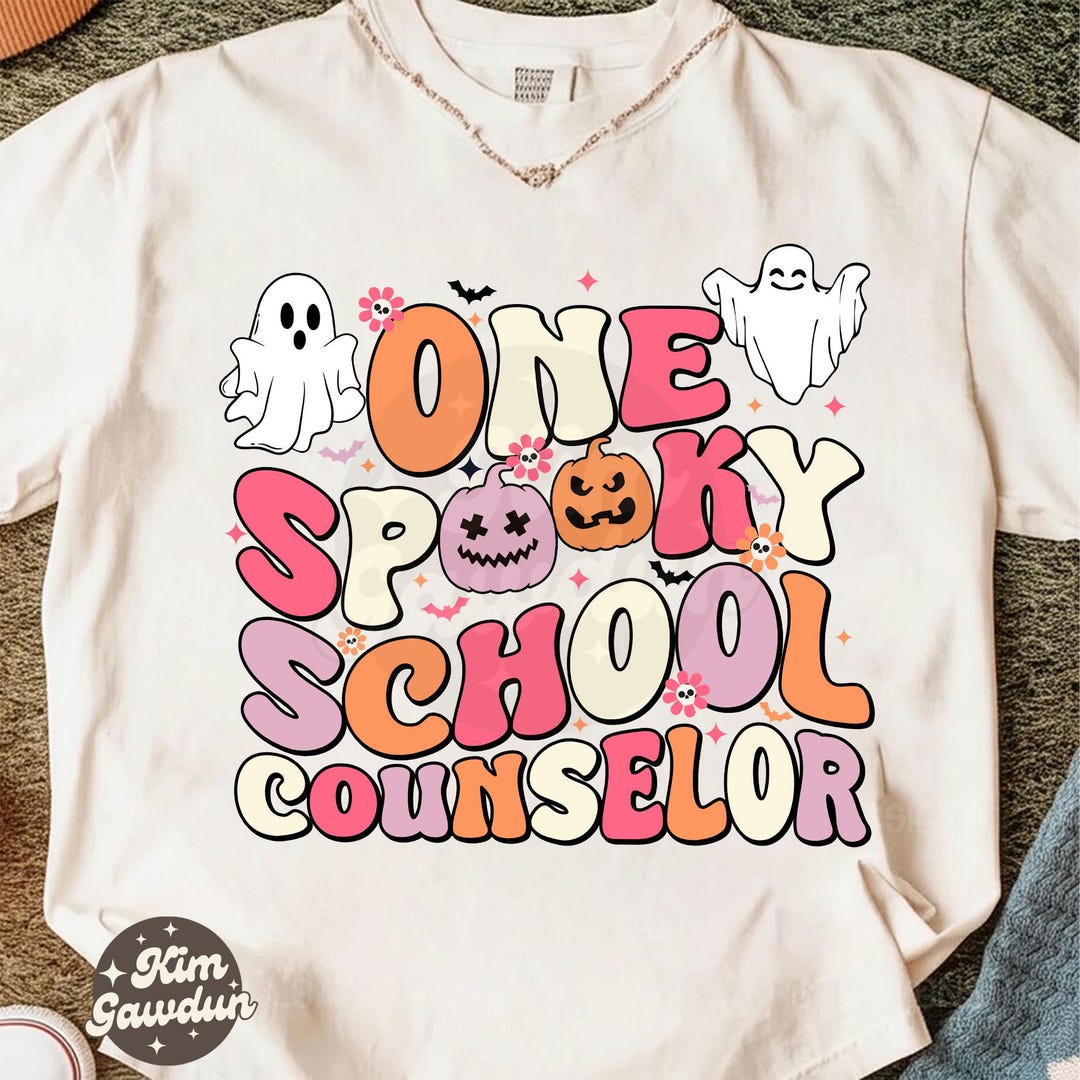 One Spooky School Counselor Halloween Png, Talk About Them Png, Mental ...