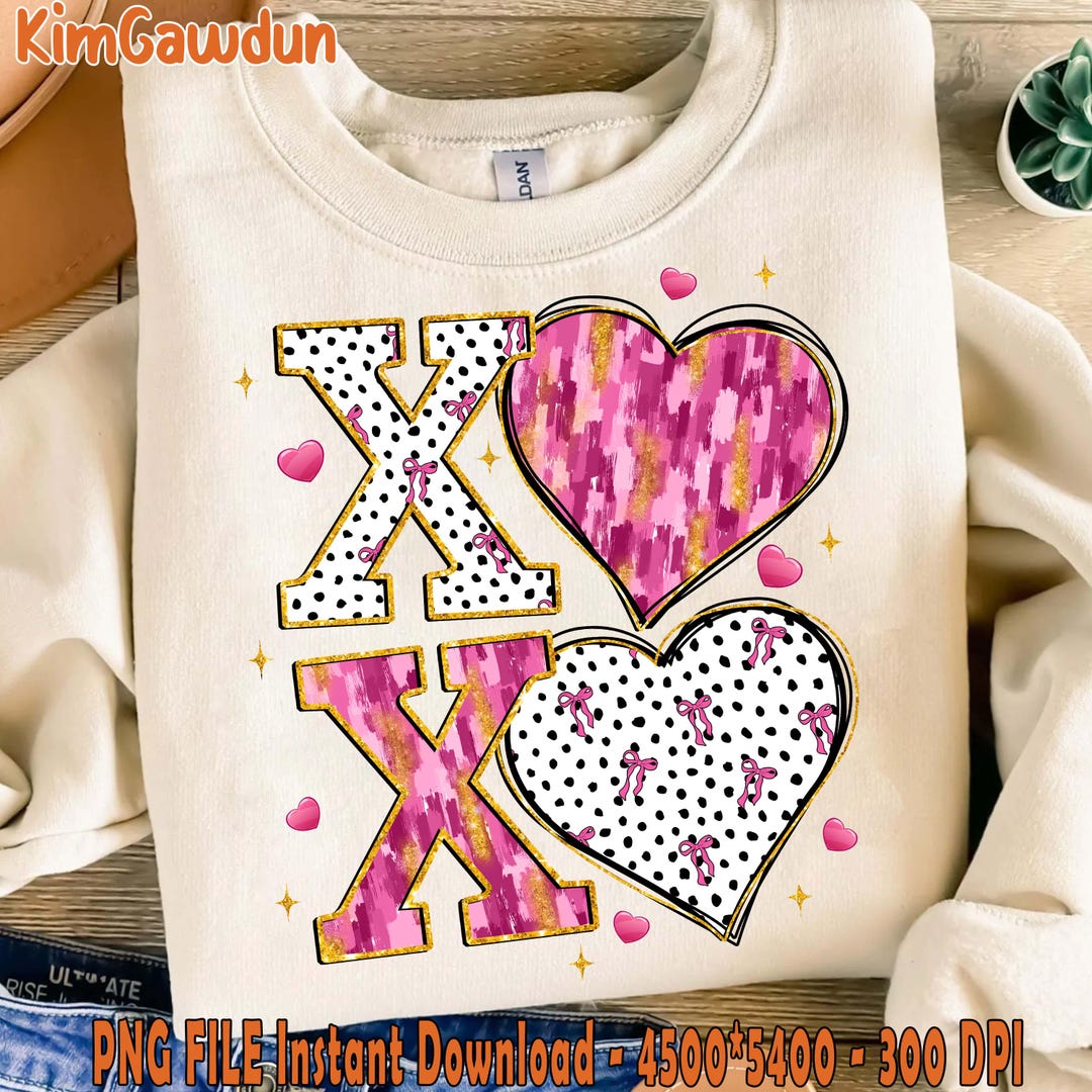 Xoxo Heart Candy Png, XOXO Png, Heart Png, Pink Valentine Coquette Png ...