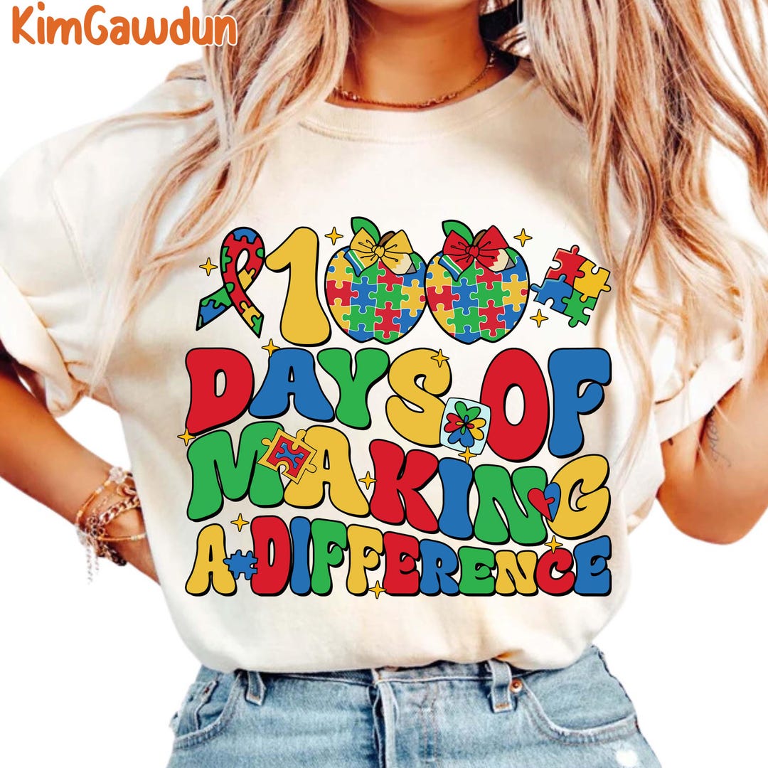 100 Days of Making Differences Png ,autism Awareness Making Differences ...